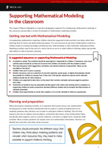Draft support materials for the New Primary Mathematics Curriculum: 10. supporting mathematical ...